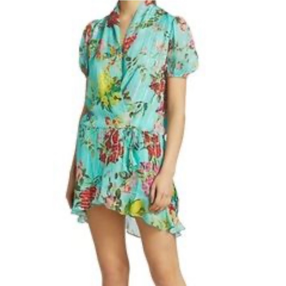 Rococo Sand | Dresses | New Rococo Sand Mini Blue Floral Dress | Poshmark